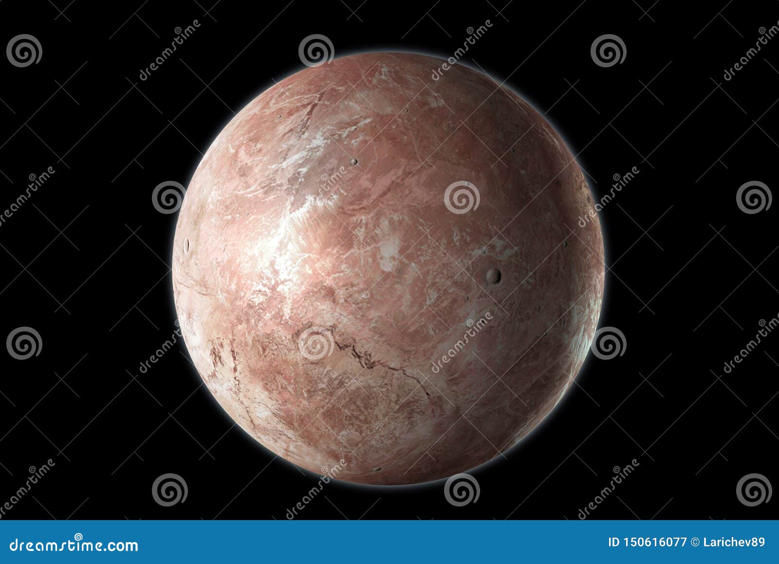 Makemake Planet On Blue Background Royalty-Free Stock Photography ...