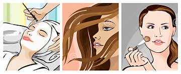 Makeover stock vector. Illustration of face, circulation - 12136080