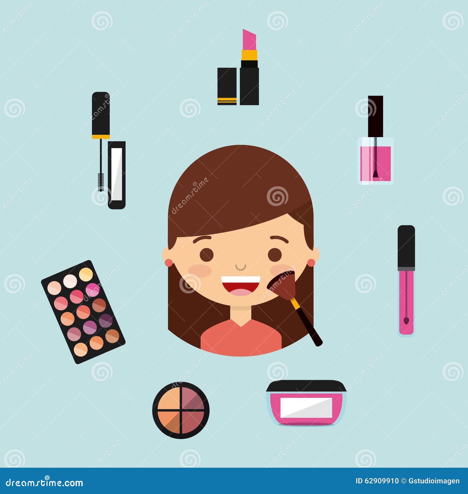 Makeover female design stock vector. Illustration of makeover - 62909910