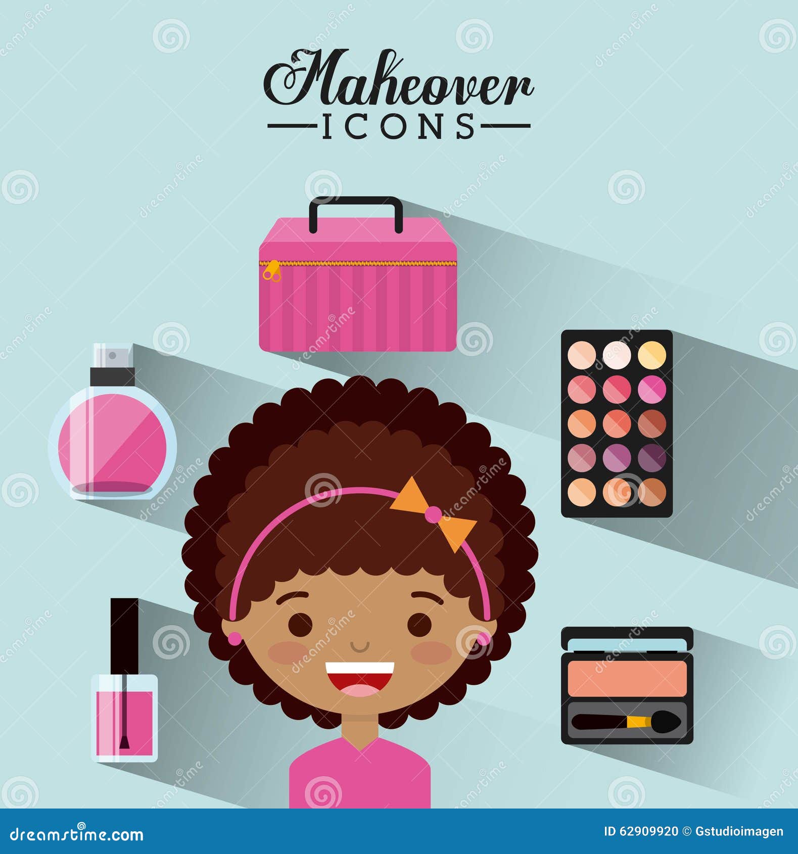 Makeover female design stock vector. Illustration of equipment - 62909920