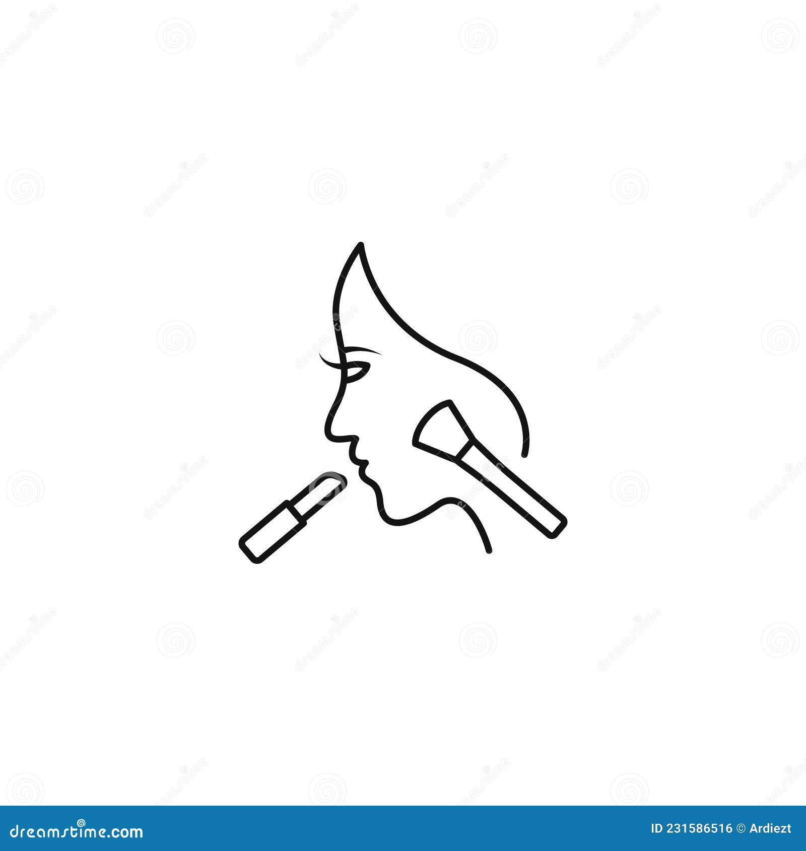 Makeover Icon Flat Vector Illustration Stock Vector - Illustration of ...