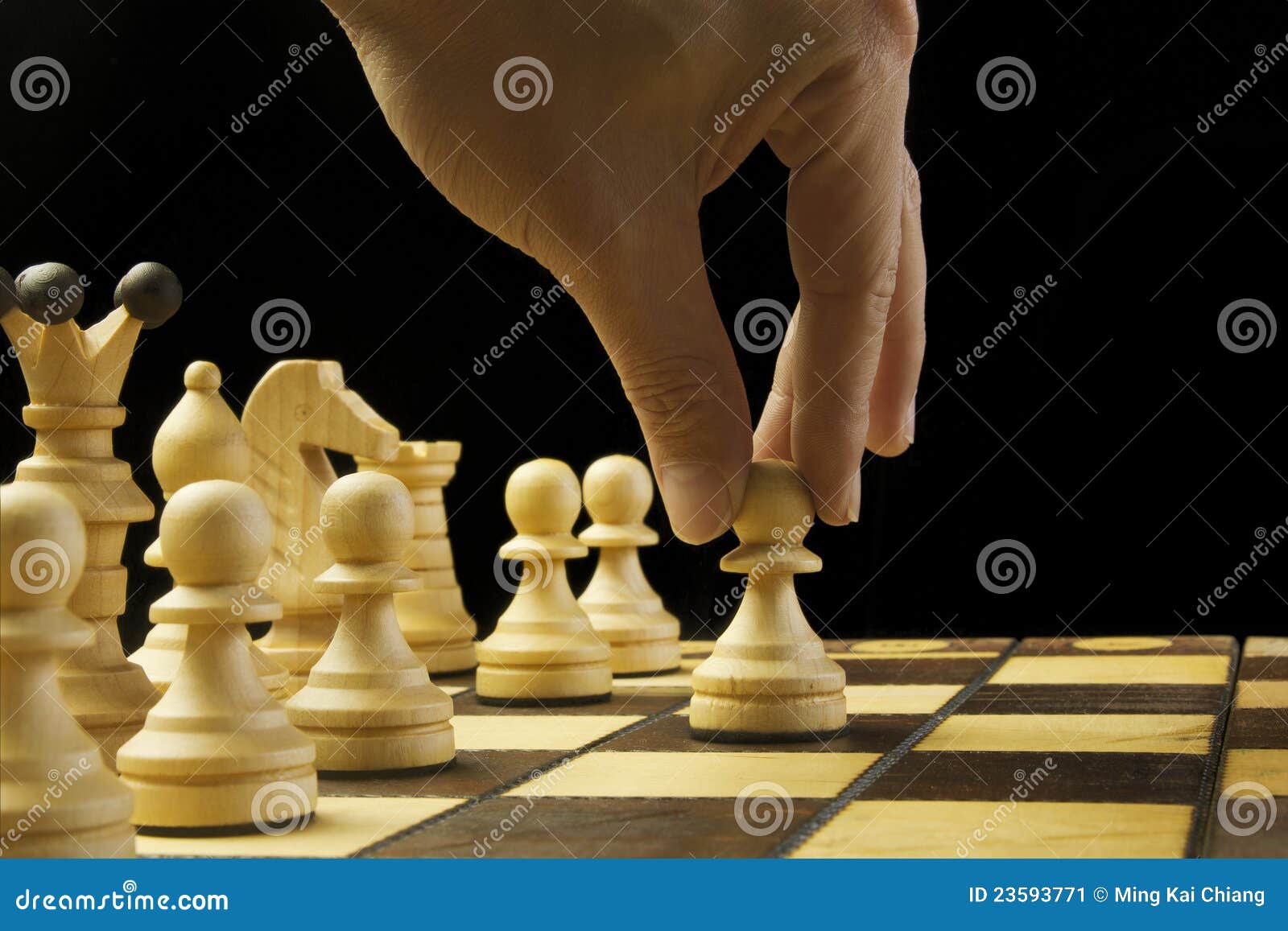 Makes the First Move a Pawn Stock Image - Image of defeat, leisure ...