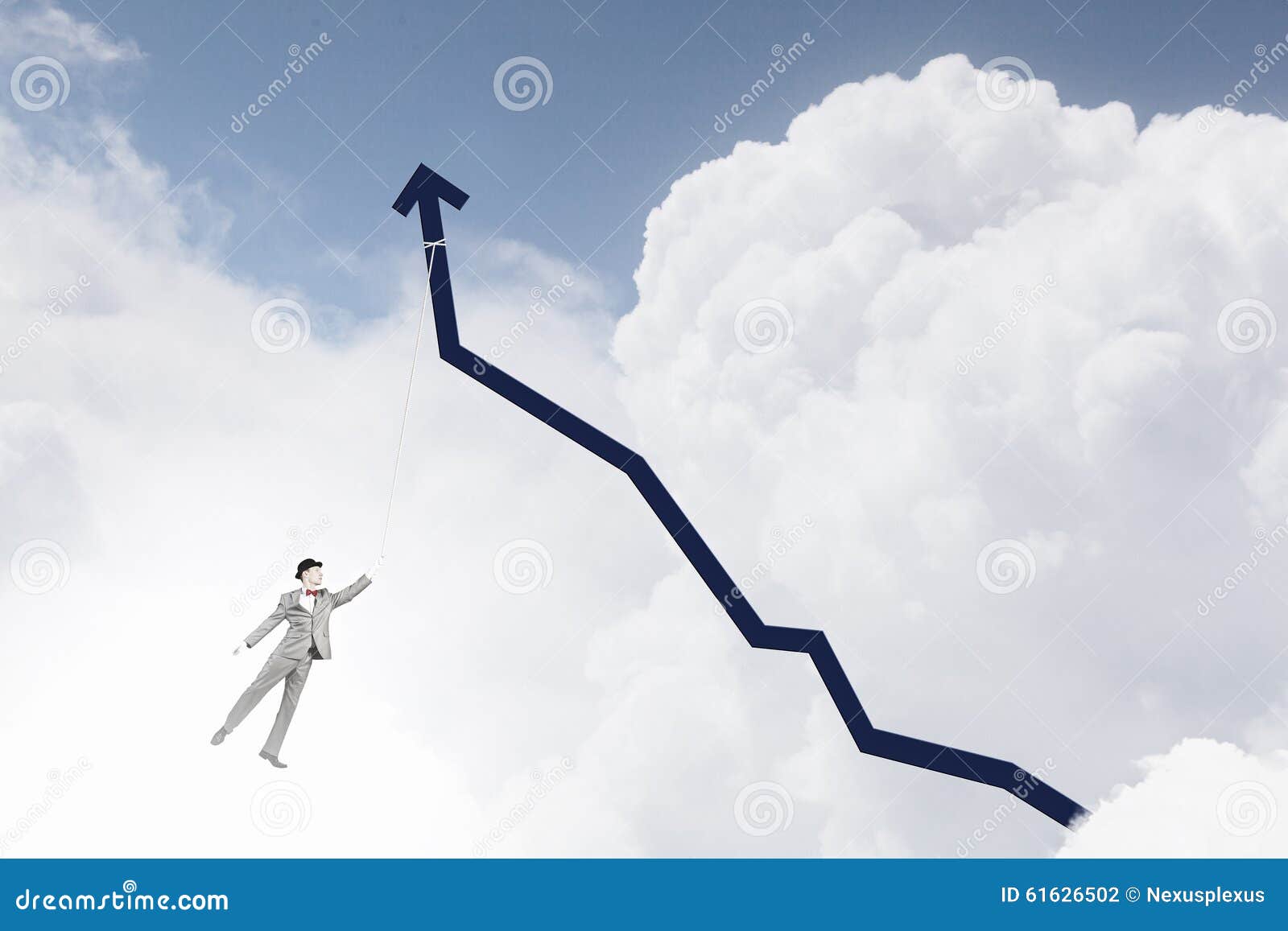 He makes it rise stock photo. Image of effort, profit - 61626502
