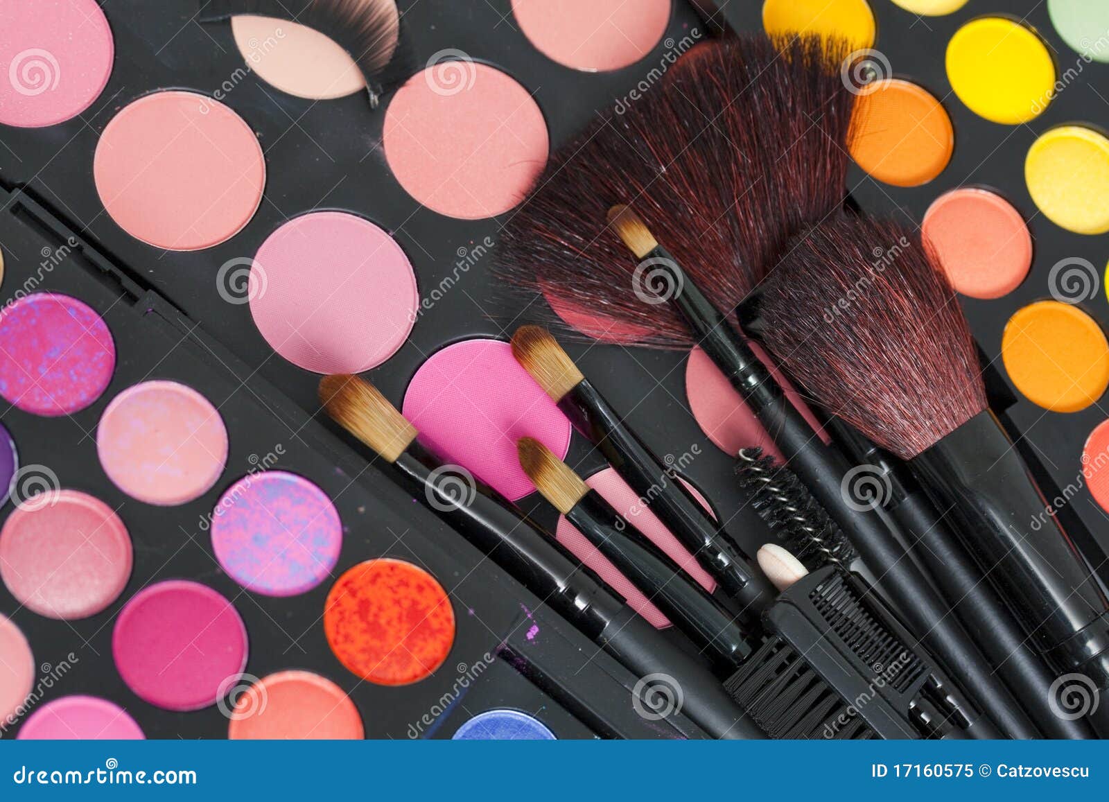 Makeup stock image. Image of colorful, eyeshadow, objects - 17160575