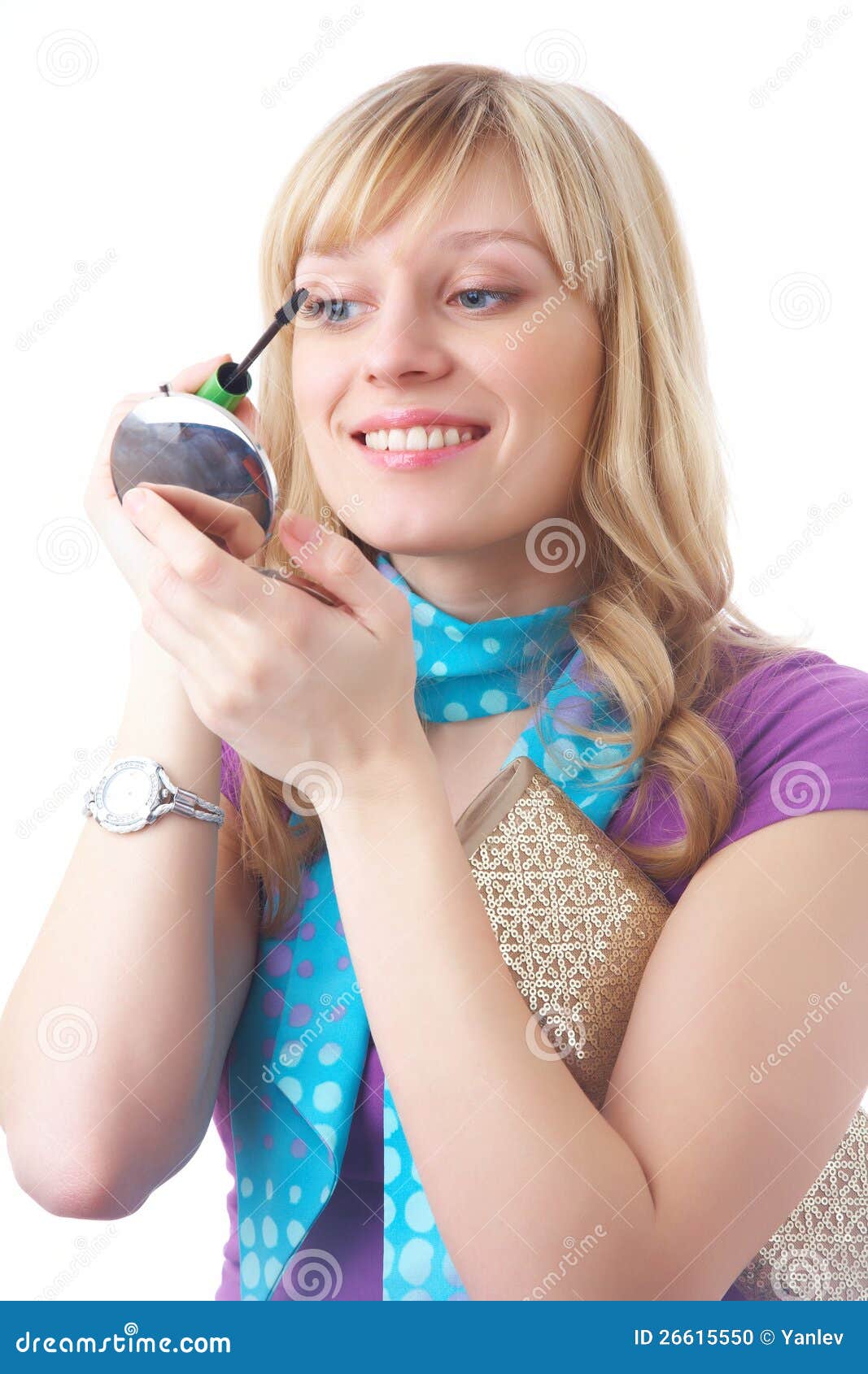 Makeup stock photo. Image of beautiful, cosmetics, application - 26615550