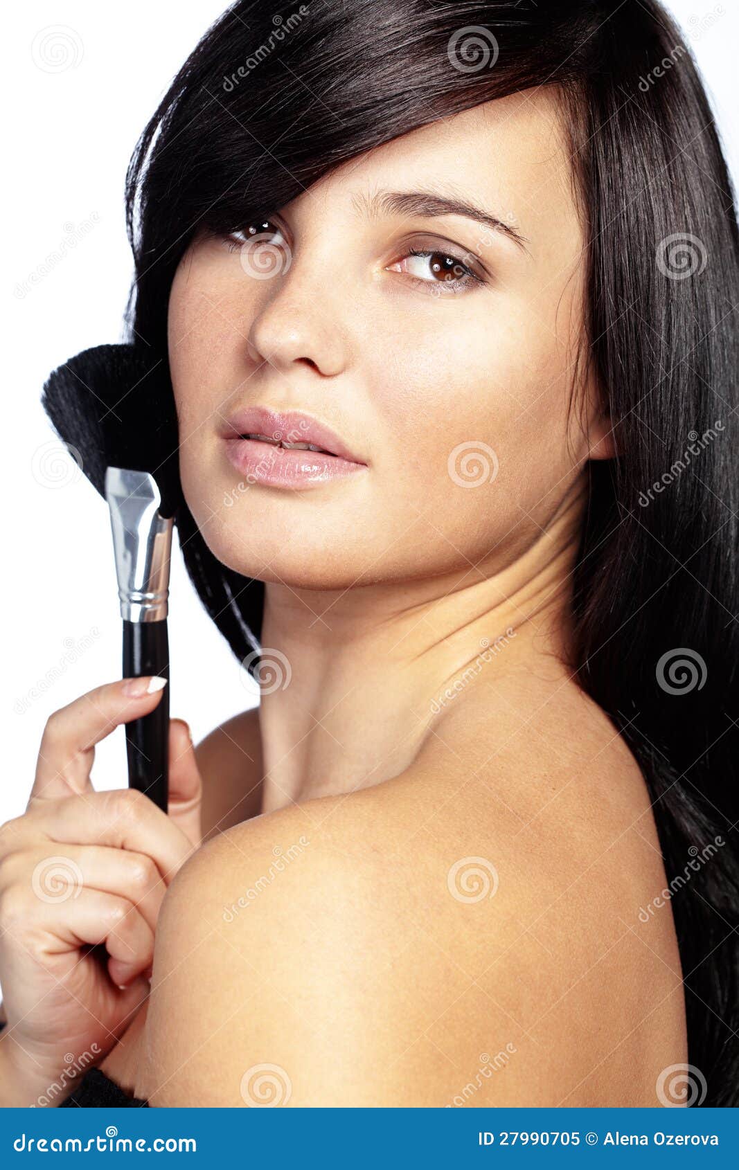 Makeup stock image. Image of color, makeup, eyes, hand - 27990705