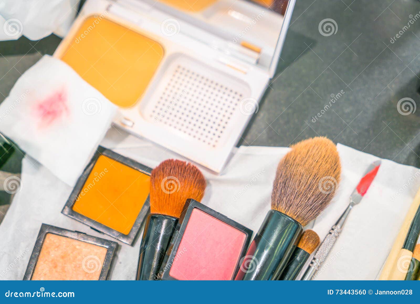 . Makeup accessories stock photo. Image of foundation - 73443560