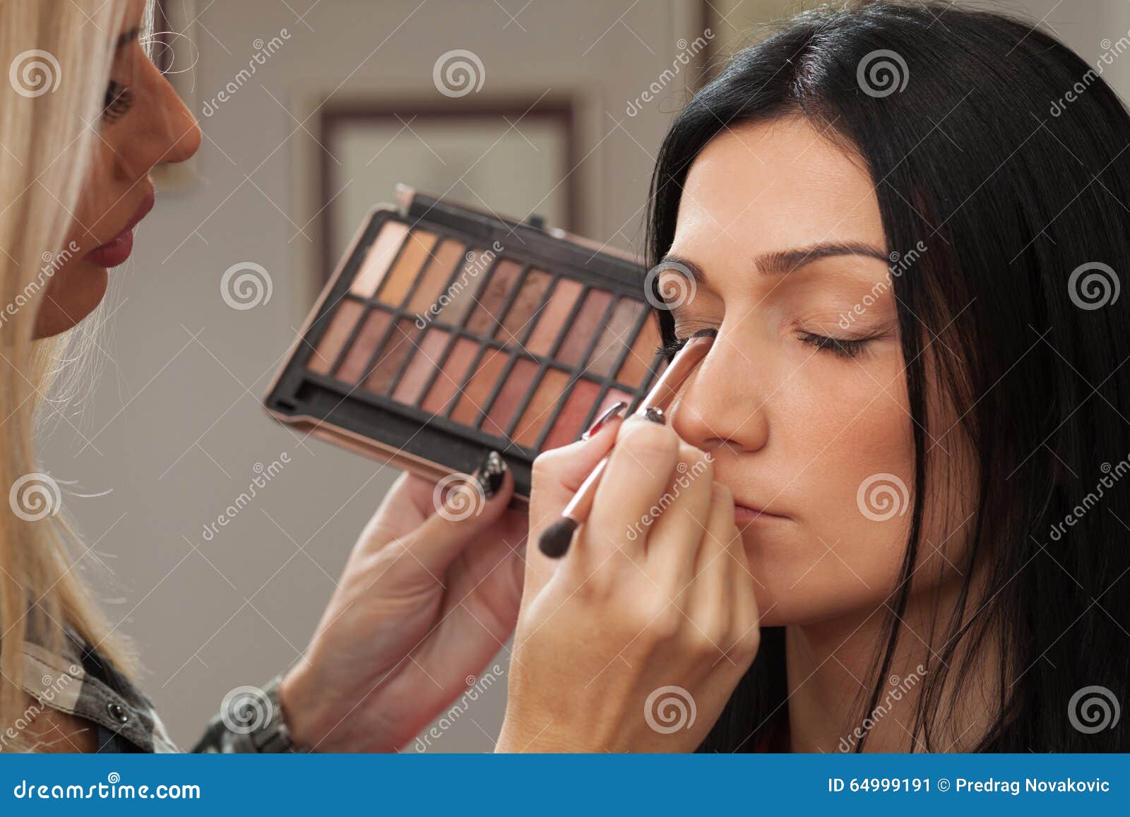 Makeup Application stock image. Image of fashion, beautician - 64999191