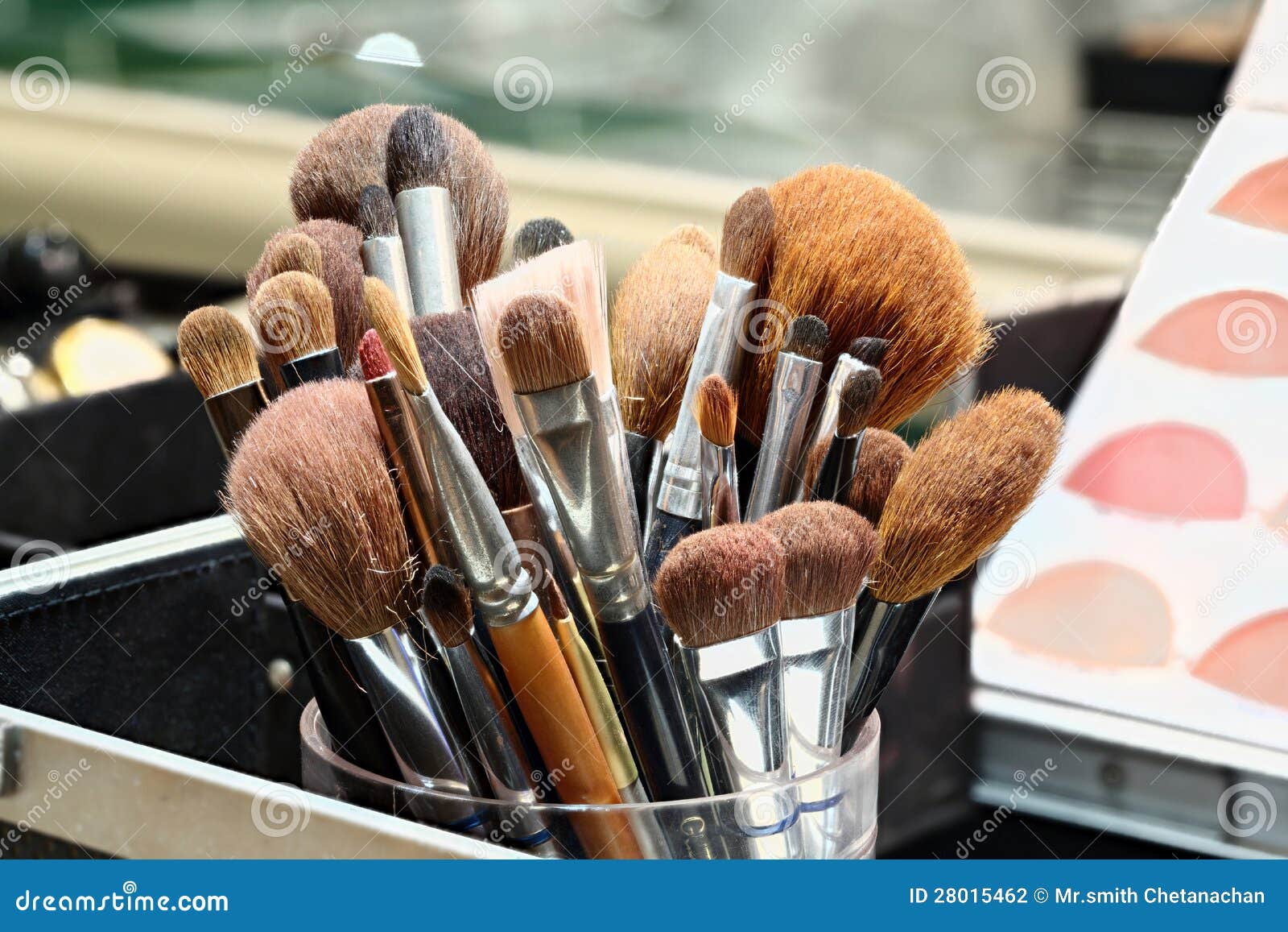 Makeup artist brushes stock photo. Image of ideas, accessory - 28015462