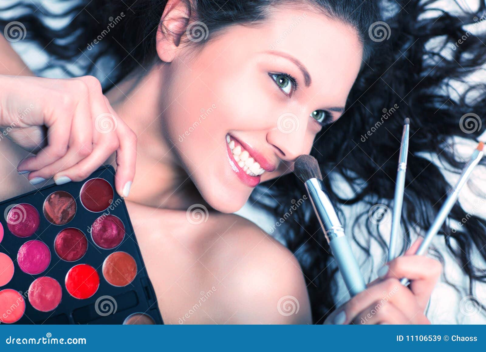 Makeup artist portrait stock image. Image of professional - 11106539