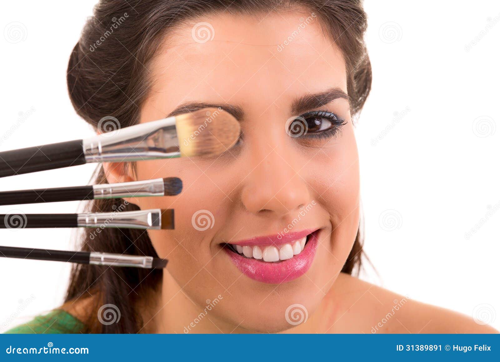 Makeup artist stock image. Image of gloss, lipstick, color - 31389891