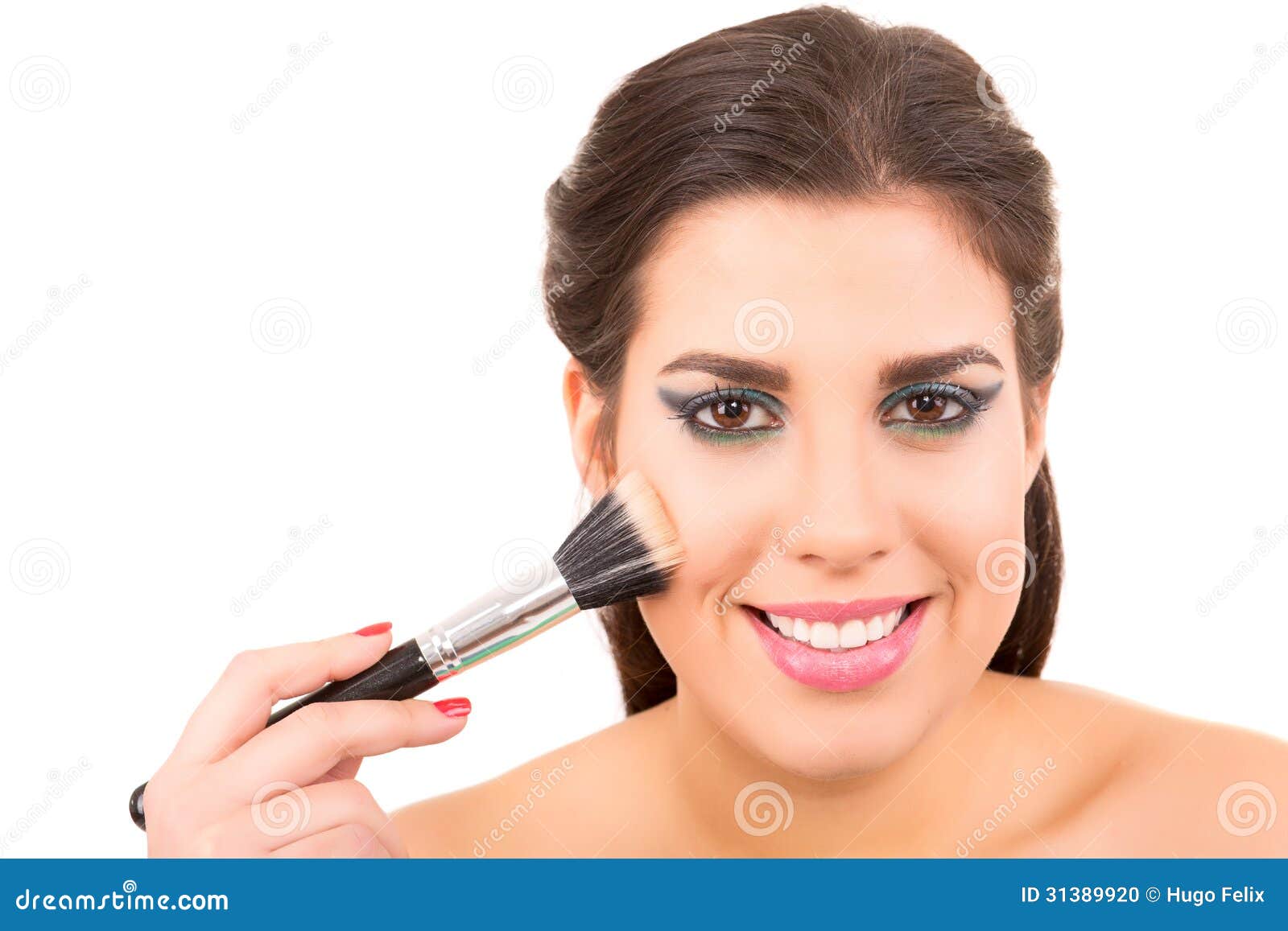 Makeup artist stock photo. Image of makeup, adult, hand - 31389920