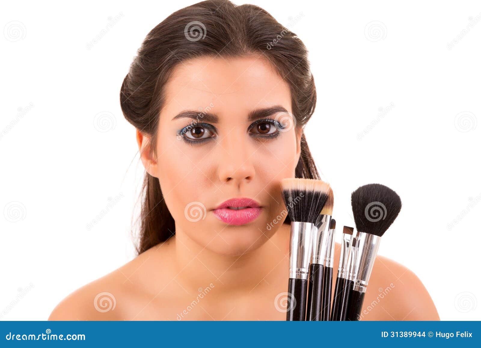 Makeup artist stock photo. Image of attractive, care - 31389944
