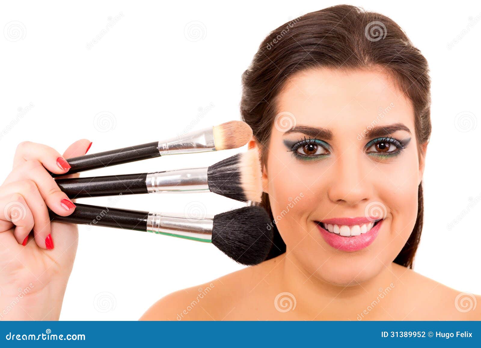 Makeup artist stock photo. Image of brush, beautiful - 31389952