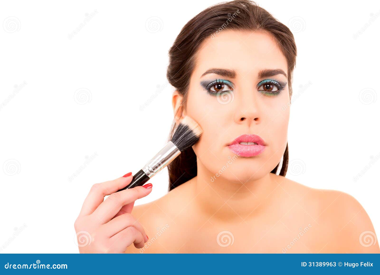 Makeup artist stock image. Image of female, fashion, girl - 31389963