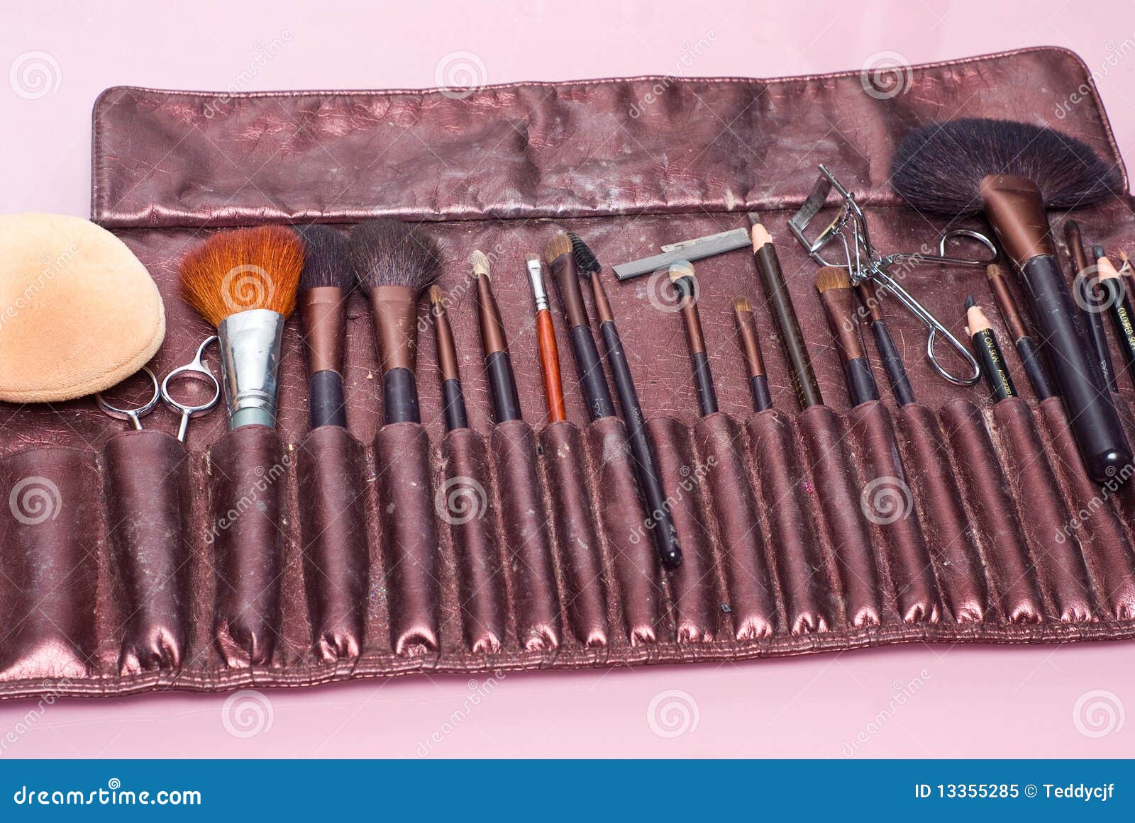 Makeup artist s tools stock image. Image of macro, makeup - 13355285