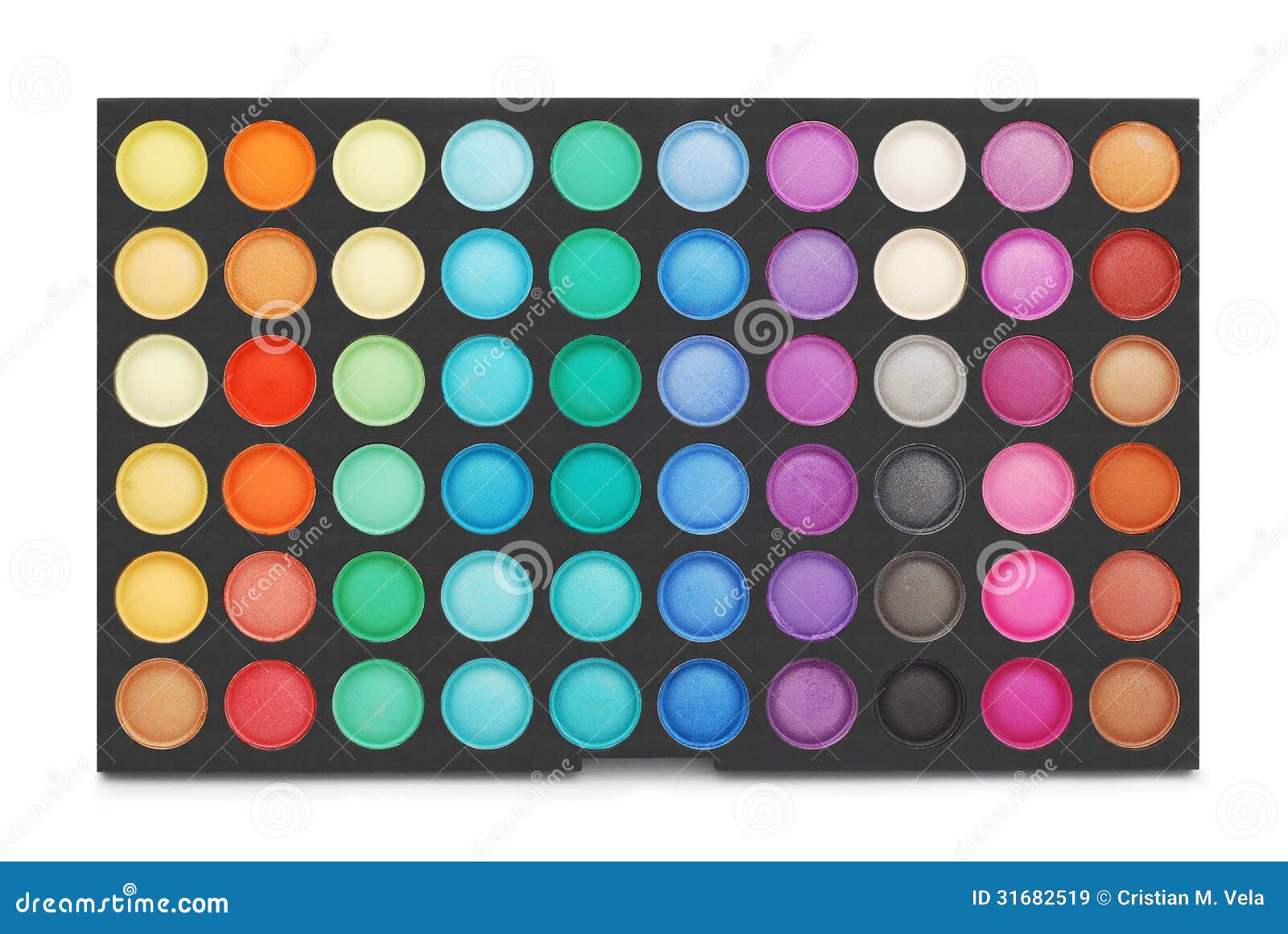 Makeup color palette stock image. Image of isolated, profession - 31682519