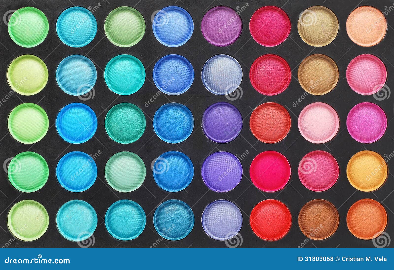 Makeup color palette stock photo. Image of palette, face - 31803068