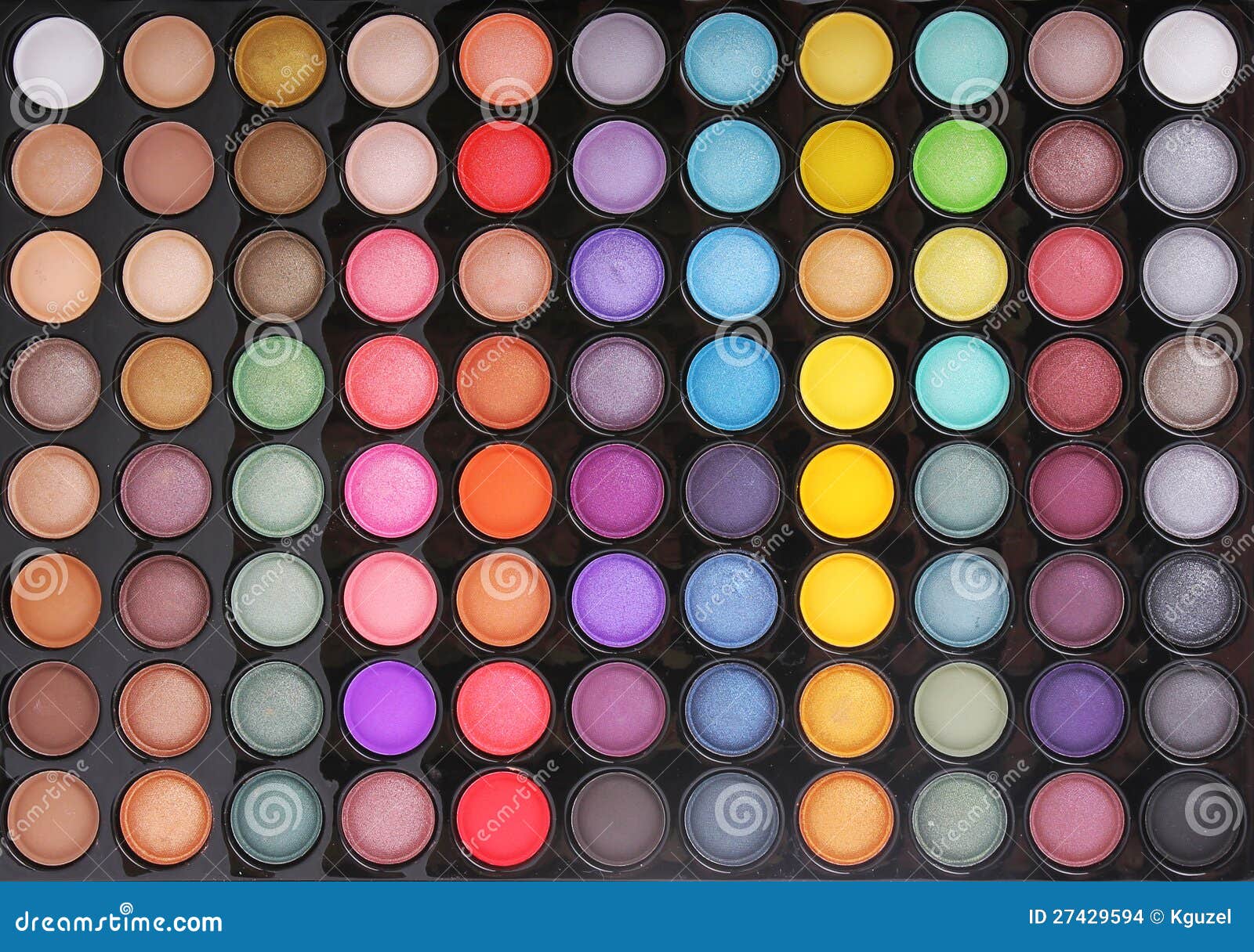 Makeup Colorful Eyeshadow Palette Stock Photo - Image of paint, palette ...