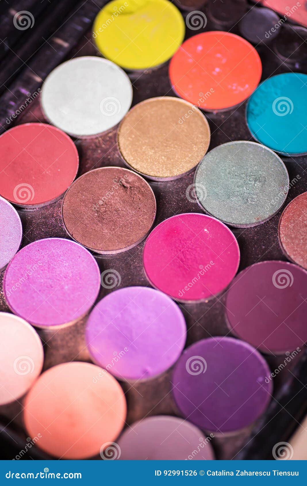 Makeup colors palette stock photo. Image of eyes, multicolor - 92991526