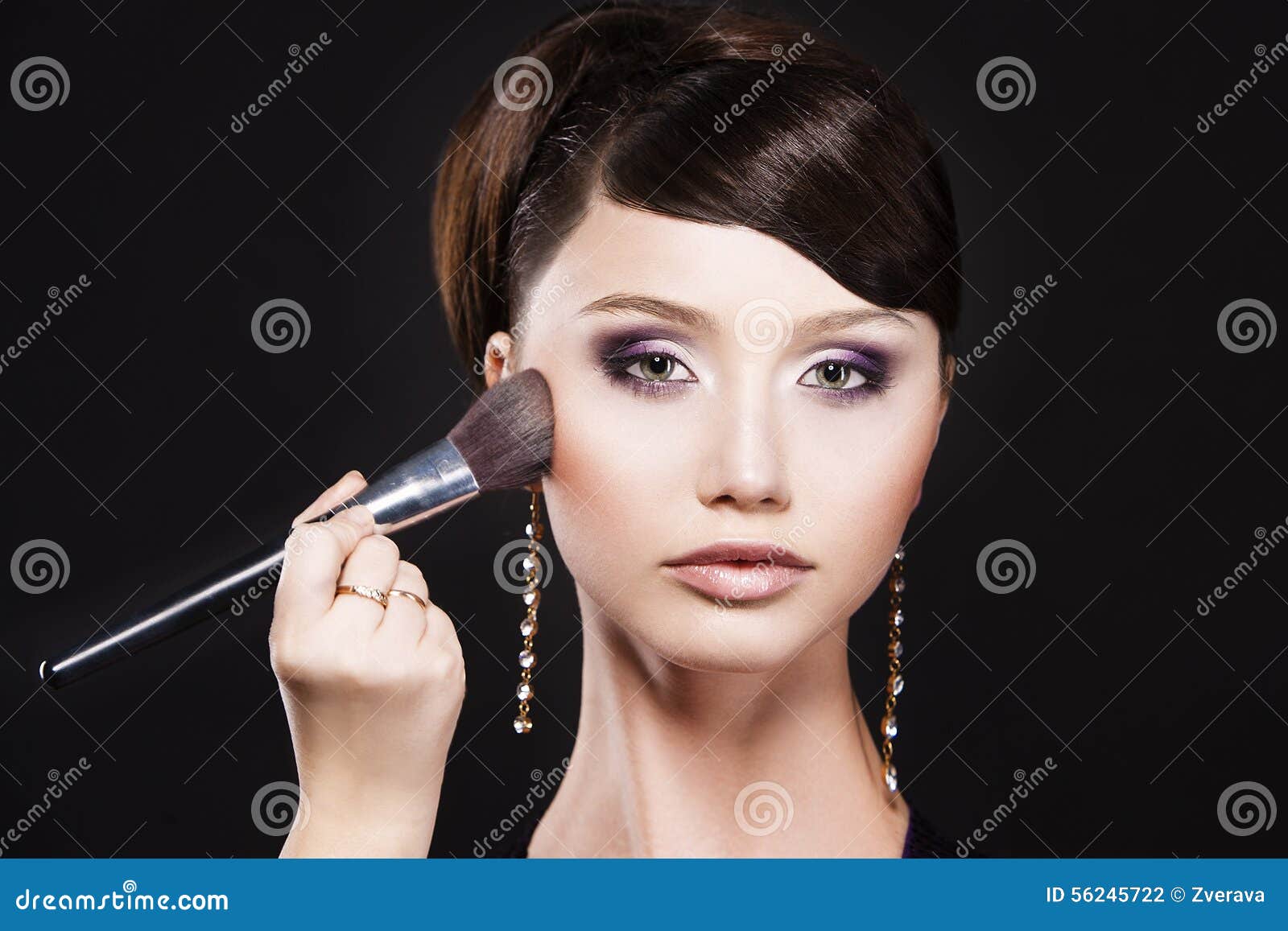 Makeup. Cosmetic. Perfect Make-up. Applying Make Stock Photo - Image of ...