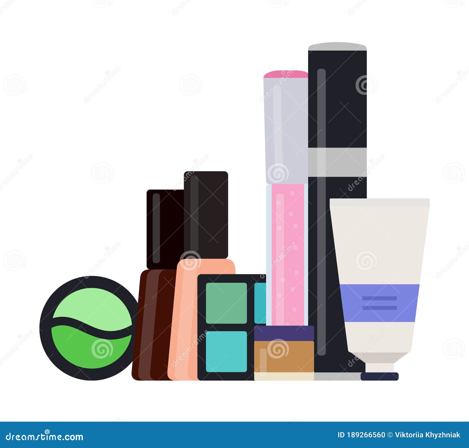 Makeup Kit Vector Icon Flat Isolated Illustration Stock Vector ...