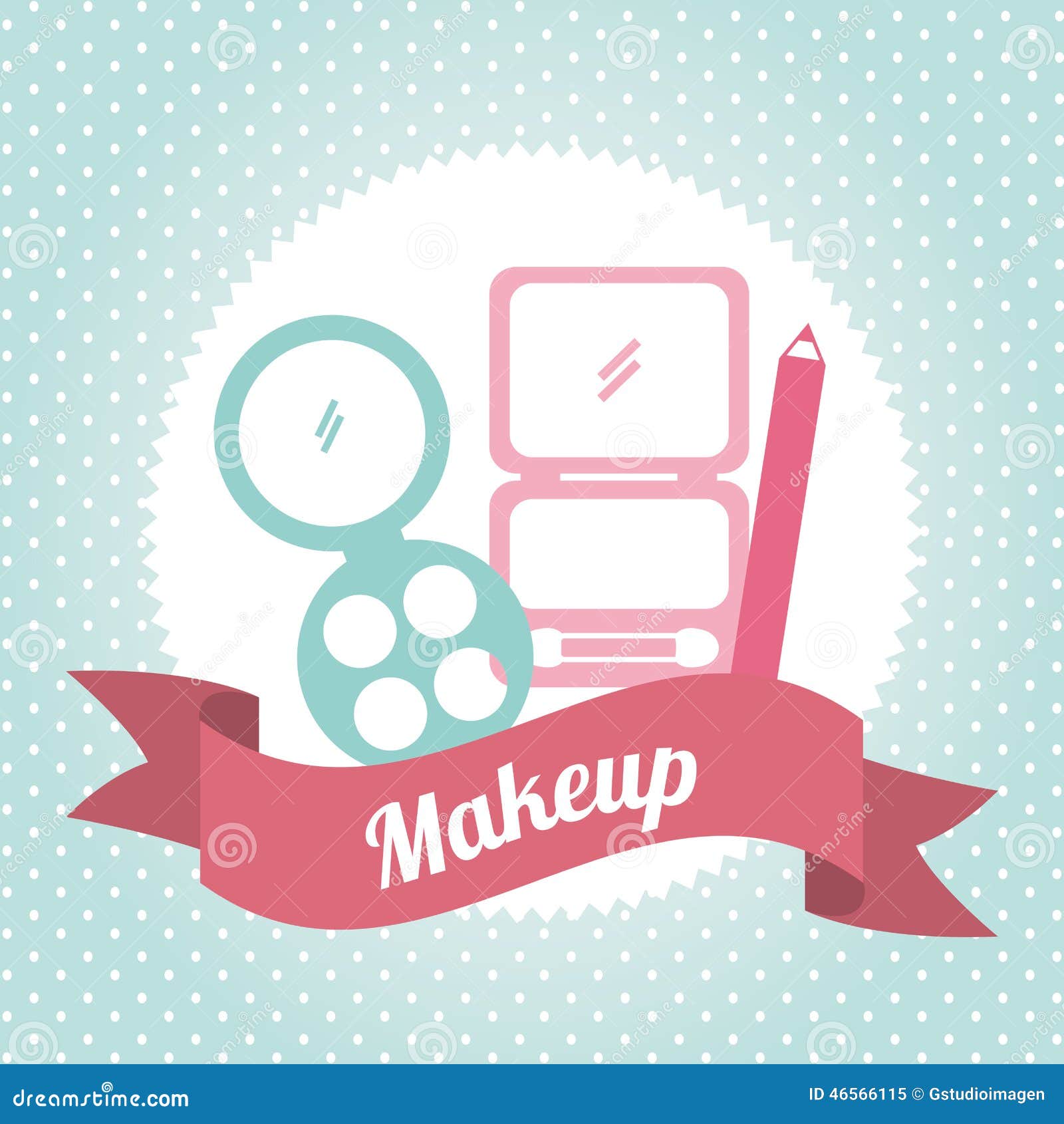 Makeup design stock vector. Illustration of concept, icons - 46566115