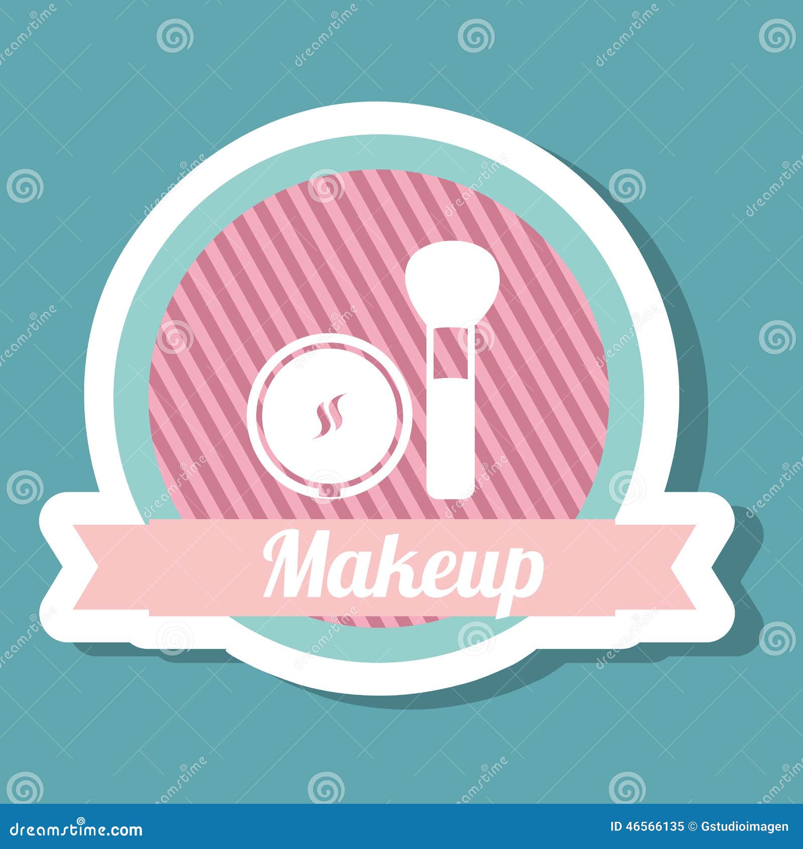 Makeup design stock vector. Illustration of beauty, female - 46566135
