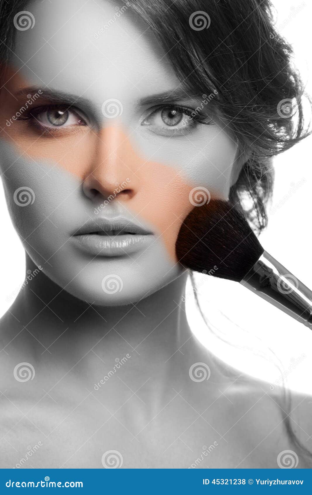 Makeup Face. Make-up Concept Stock Photo - Image of lips, healthy: 45321238