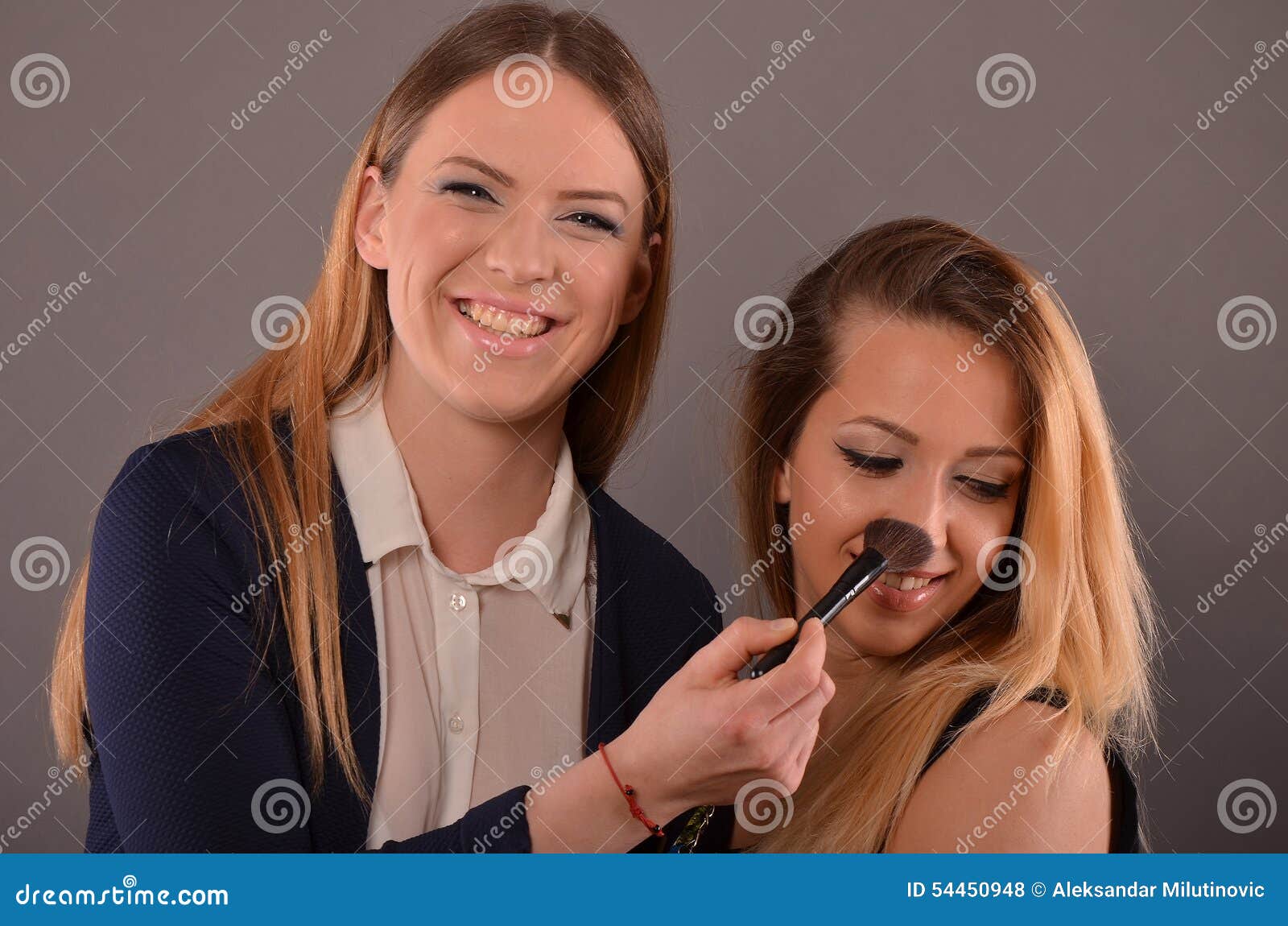 Makeup fun stock photo. Image of hipster, girls, funny - 54450948
