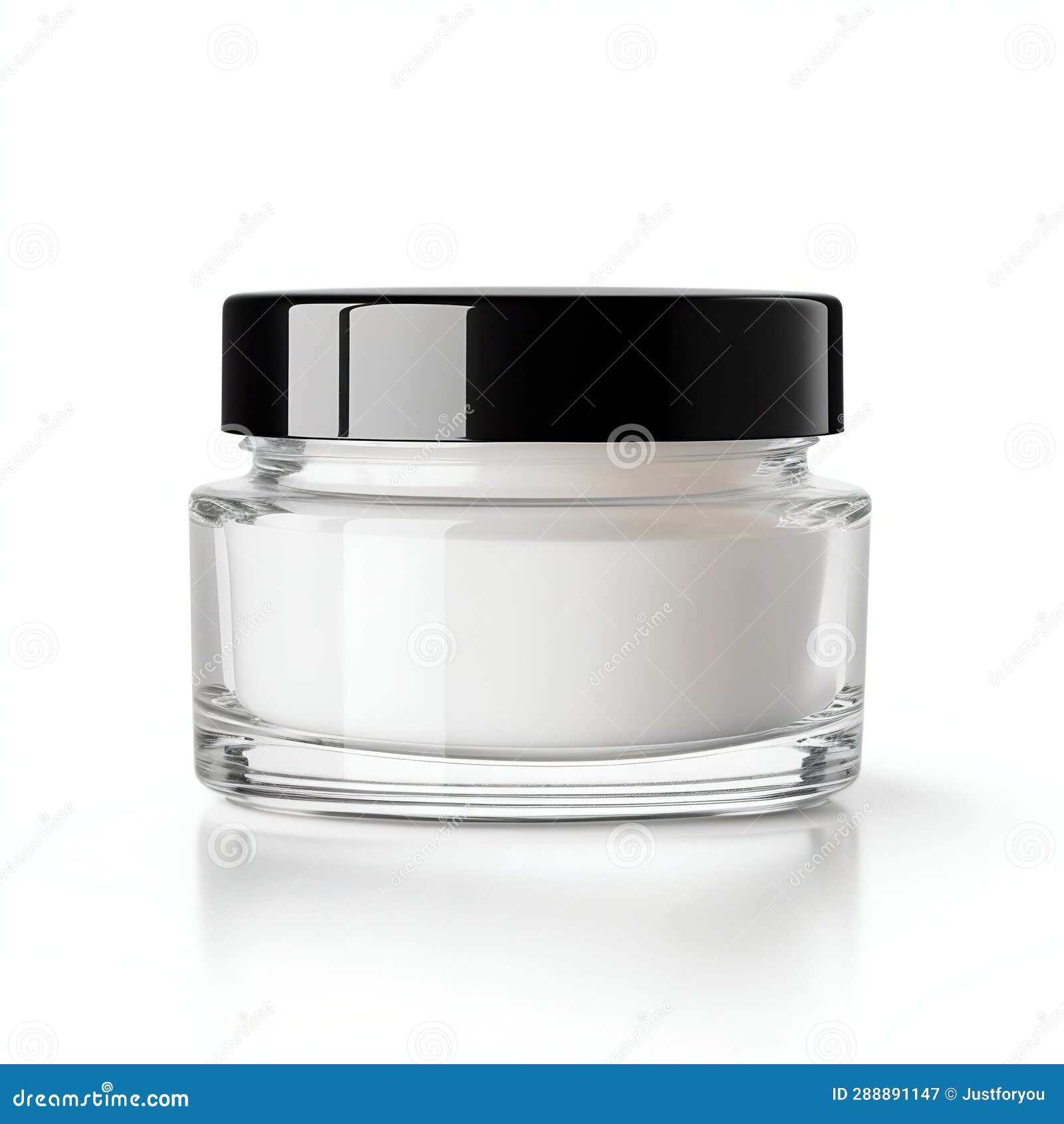 Makeup Jar Isolated on a White Background. Generative Ai Stock ...