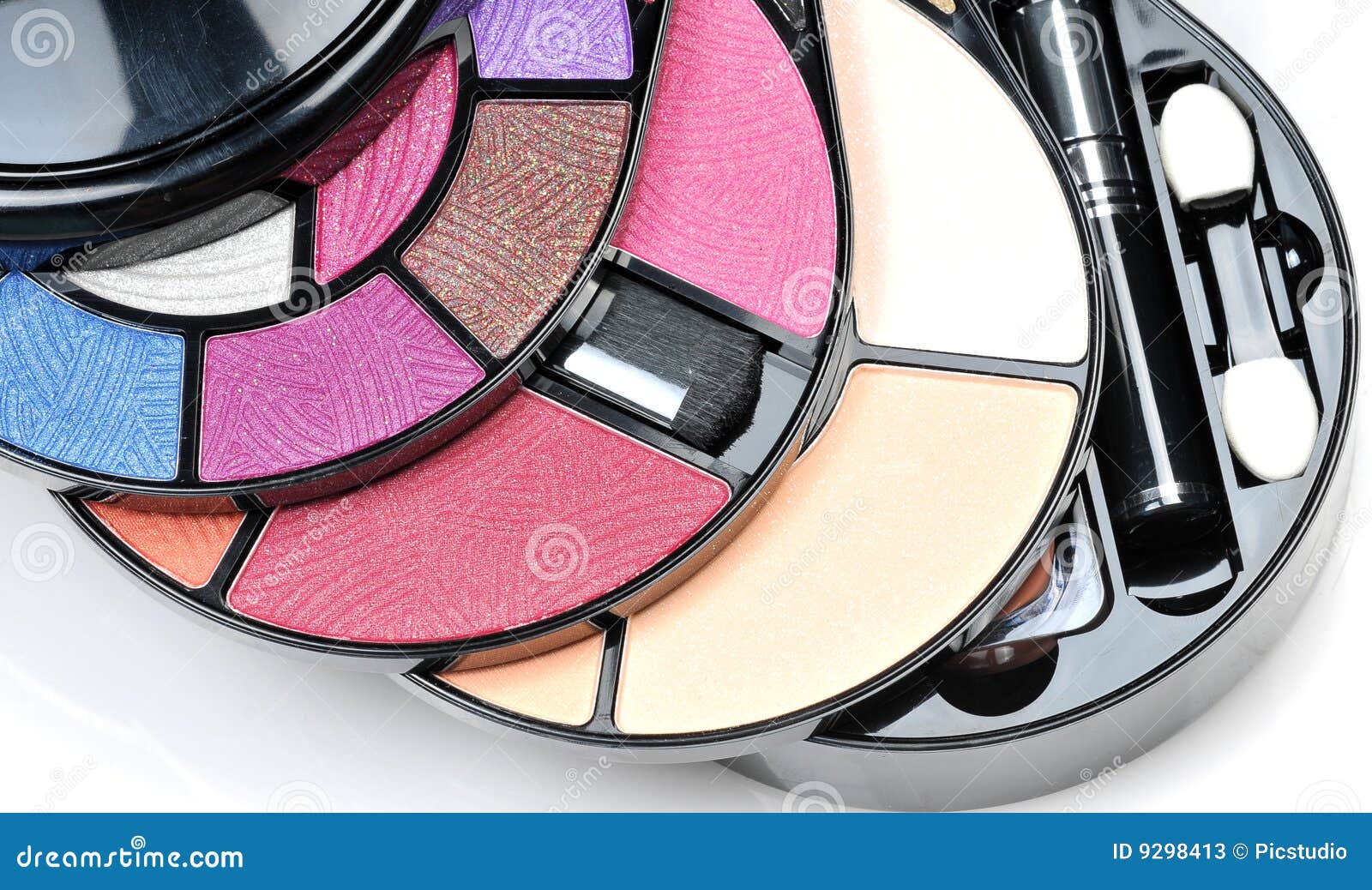 Makeup kit stock image. Image of color, shadows, applying - 9298413
