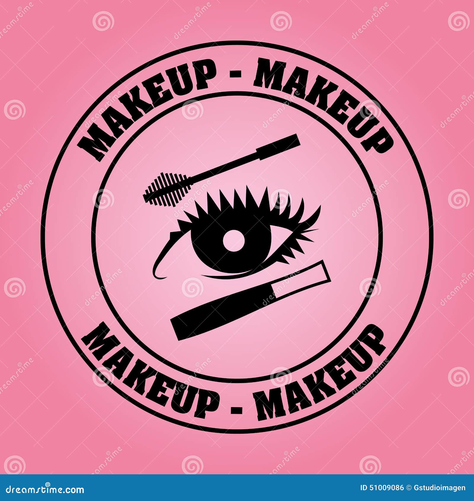 Makeup kit stock vector. Illustration of white, beautiful - 51009086