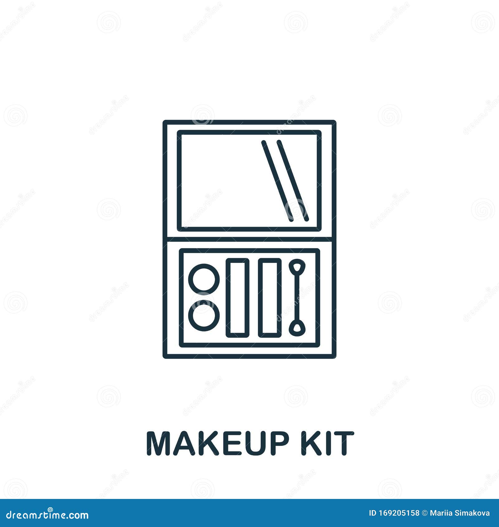 Makeup Kit Icon from Makeup and Beauty Collection. Simple Line Element ...