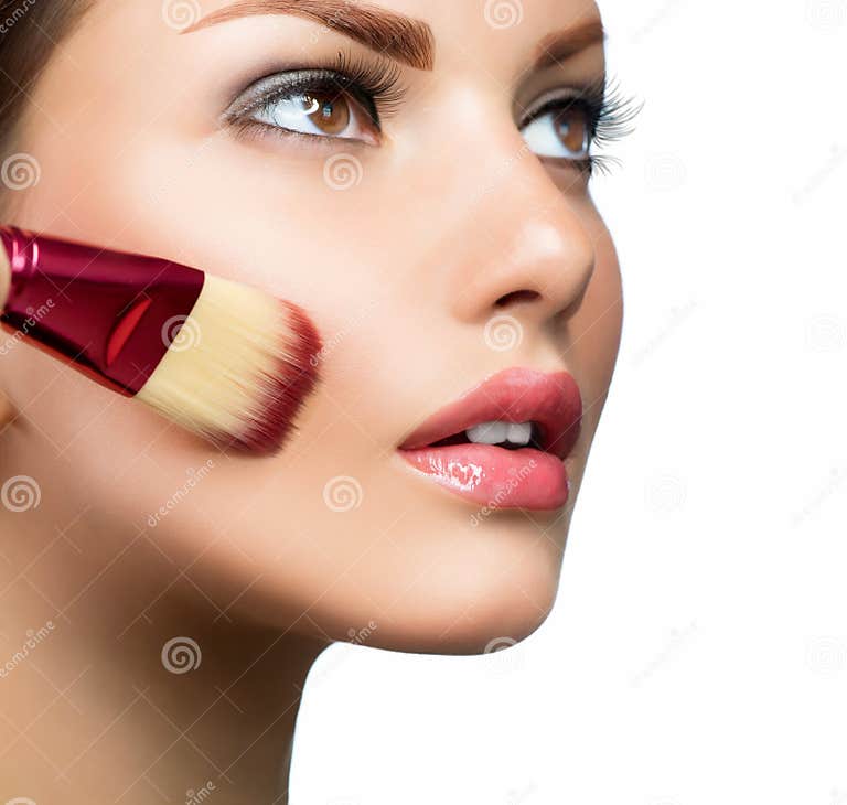 Makeup. Make-up Face stock photo. Image of blush, complexion - 25698124