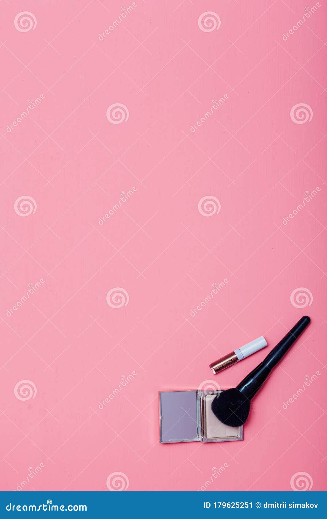 Makeup Makeup Makeup Lipstick On A Pink Background Stock Image - Image ...
