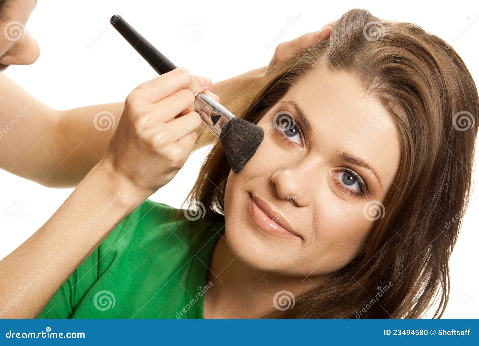 Makeup master stock photo. Image of foundation, applying - 23494580