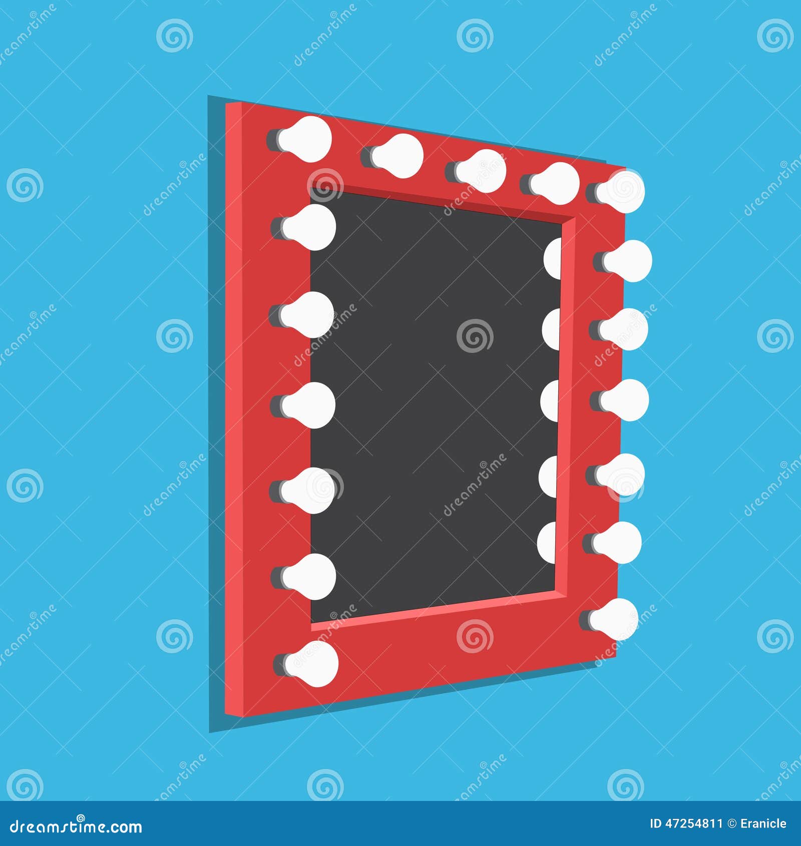 Makeup mirror stock vector. Illustration of frame, stylish - 47254811