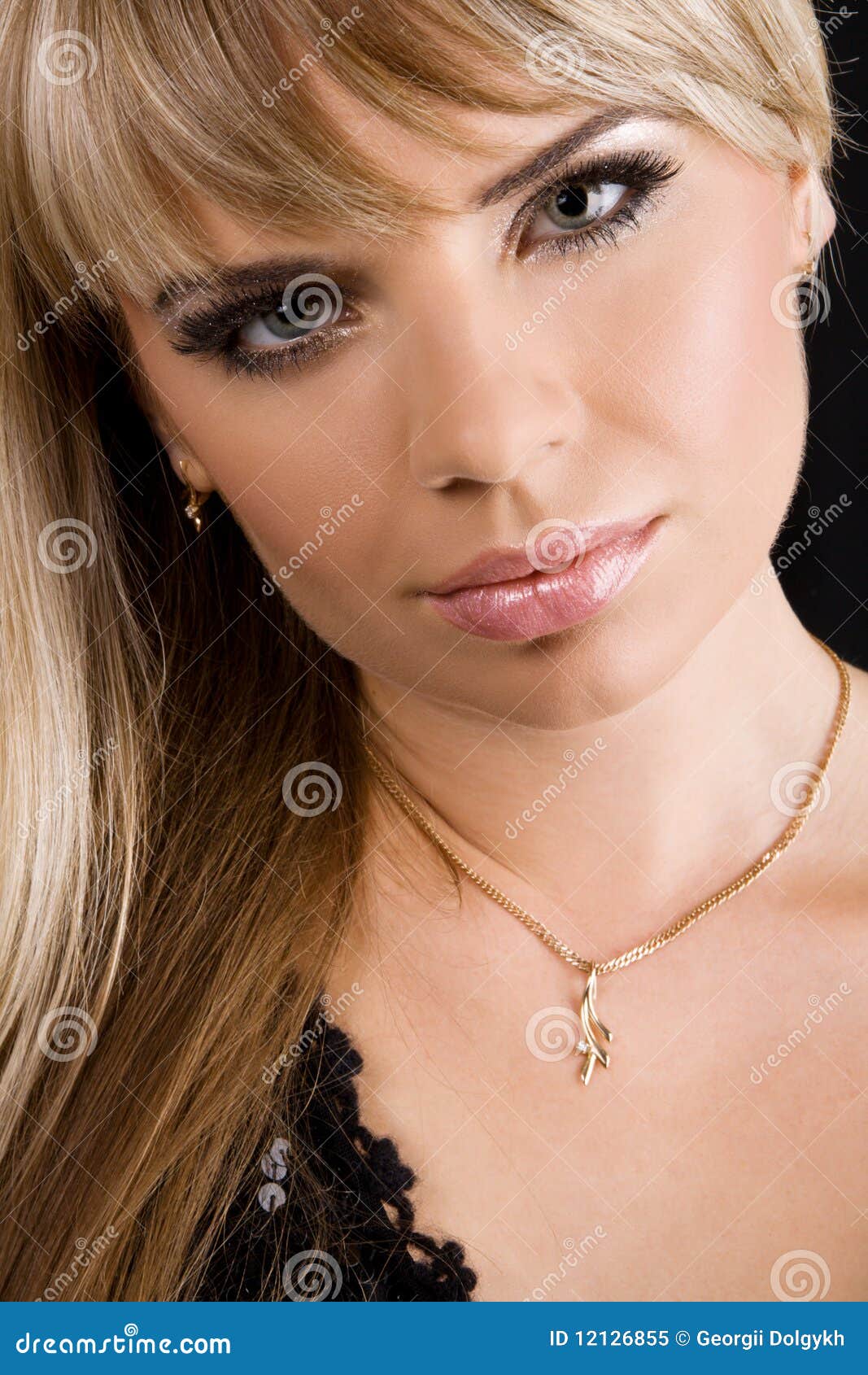Makeup model face portrait stock image. Image of glamour - 12126855