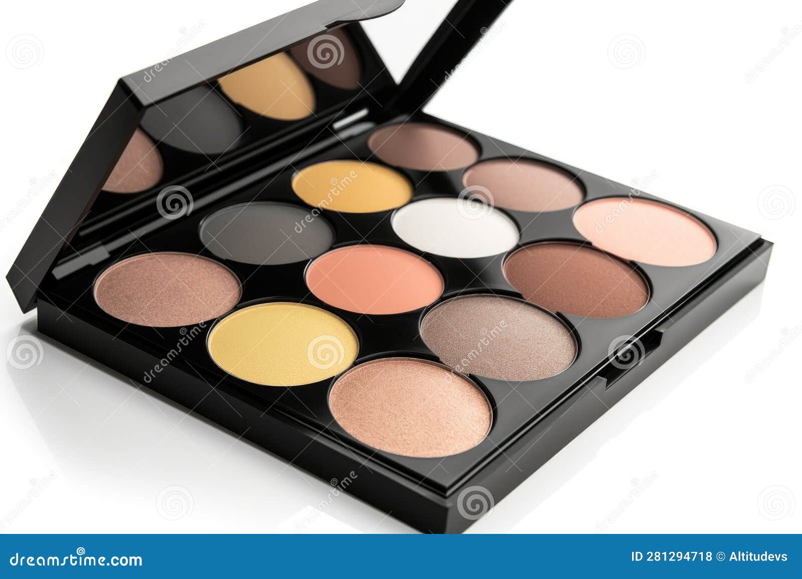 Makeup Palette Mock-up, with Different Shades and Textures for Variety ...