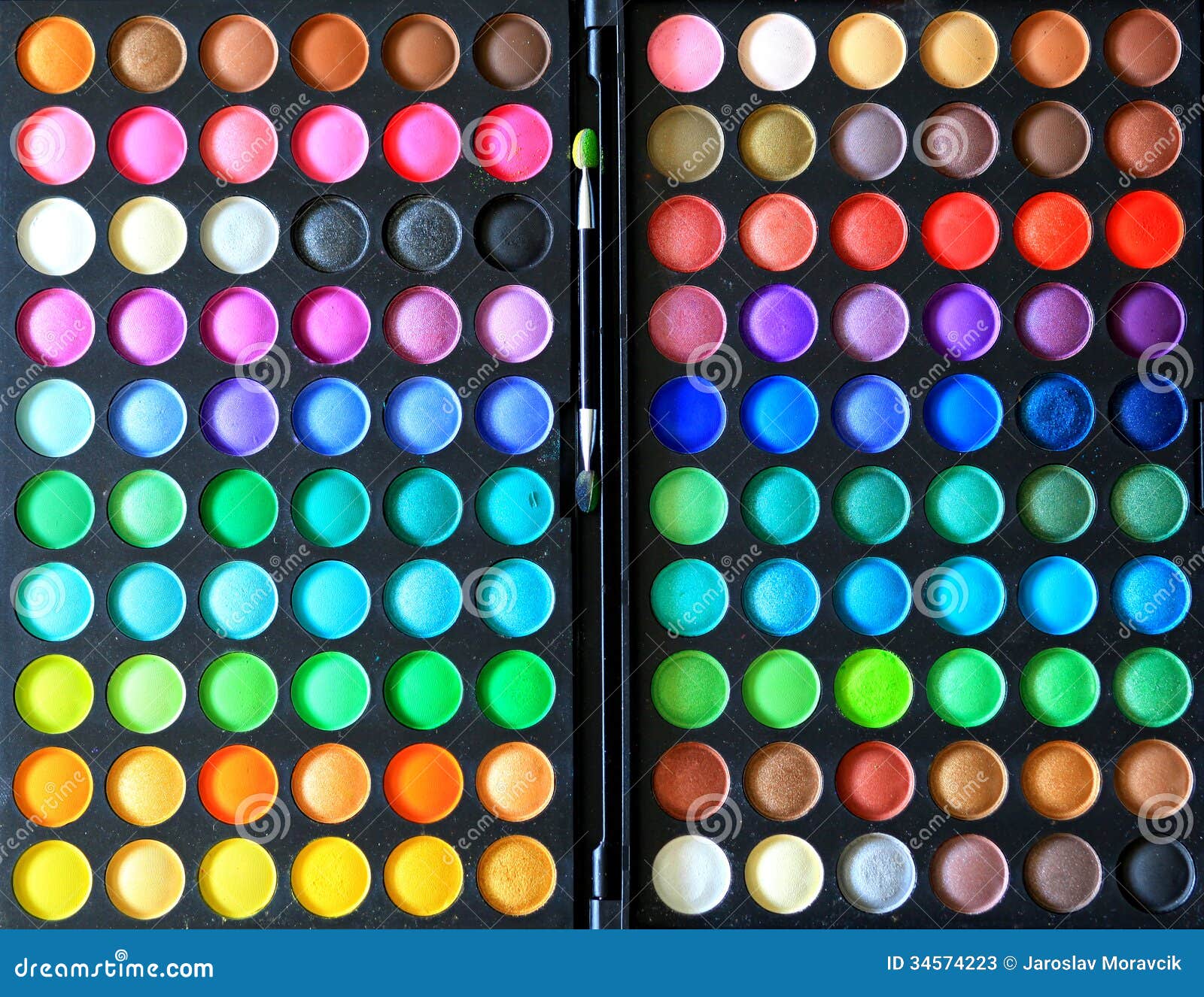Makeup palette stock image. Image of eyes, makeup, shades - 34574223