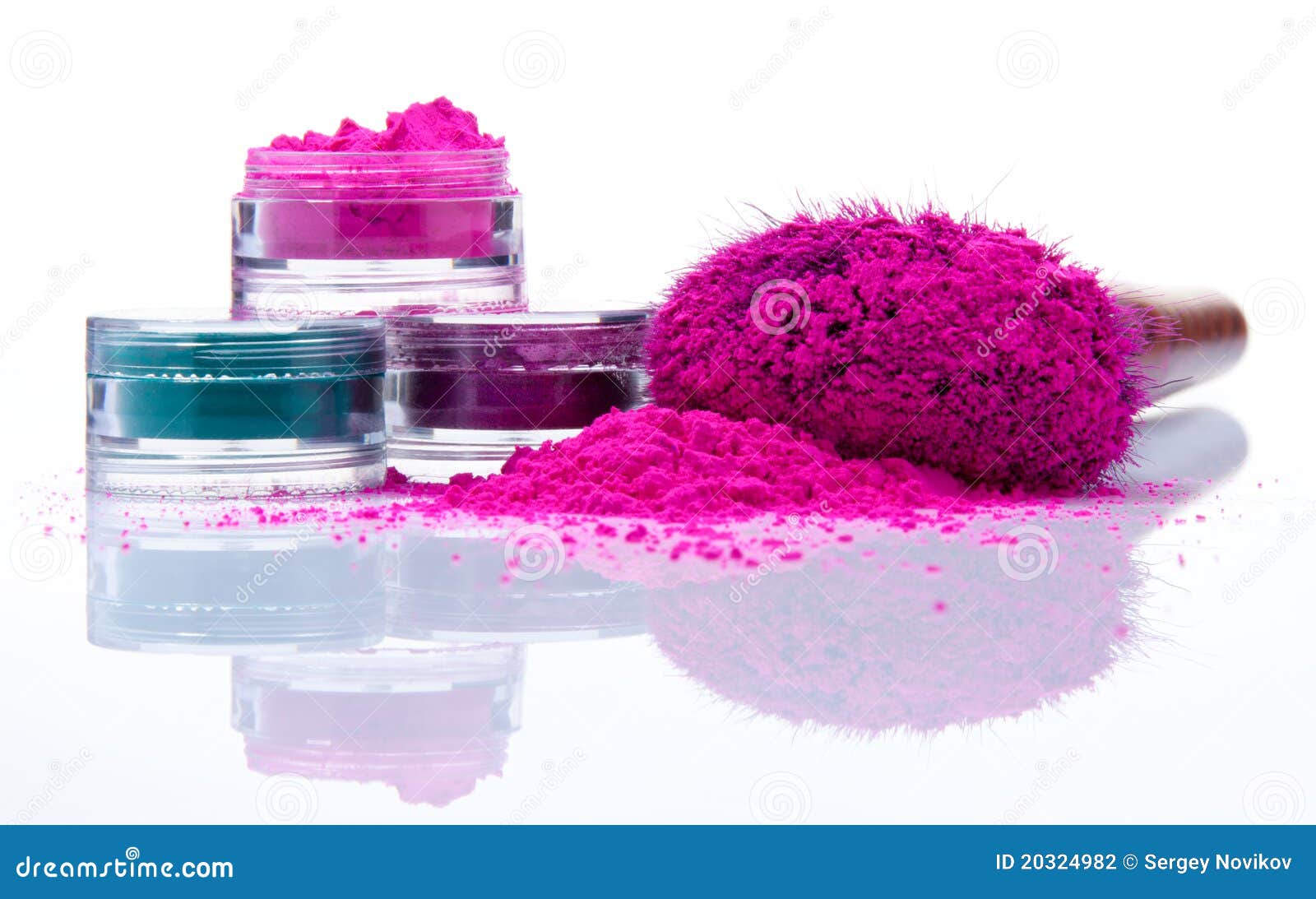 Makeup Powder of Different Colors Stock Photo - Image of pile, blush ...