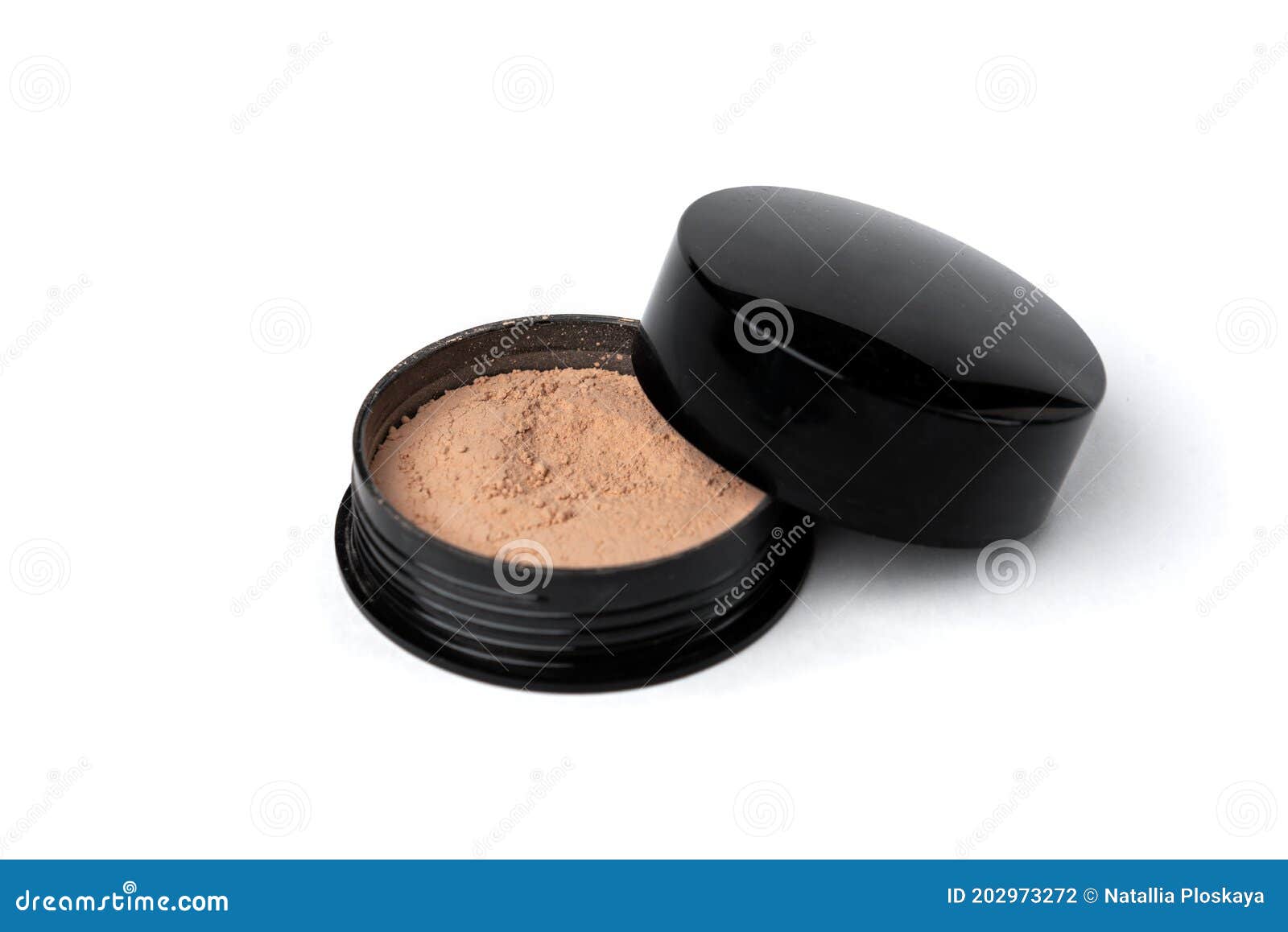 Makeup Powder Isolated on White Background Stock Photo - Image of face ...