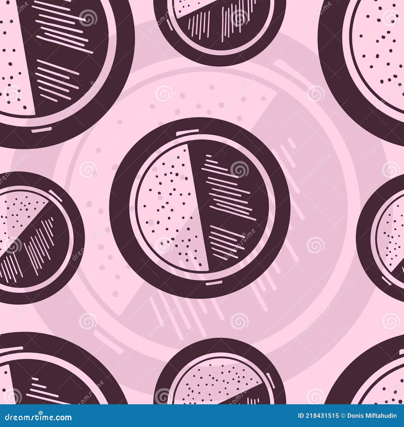 Makeup Seamless Pattern stock vector. Illustration of element - 218431515