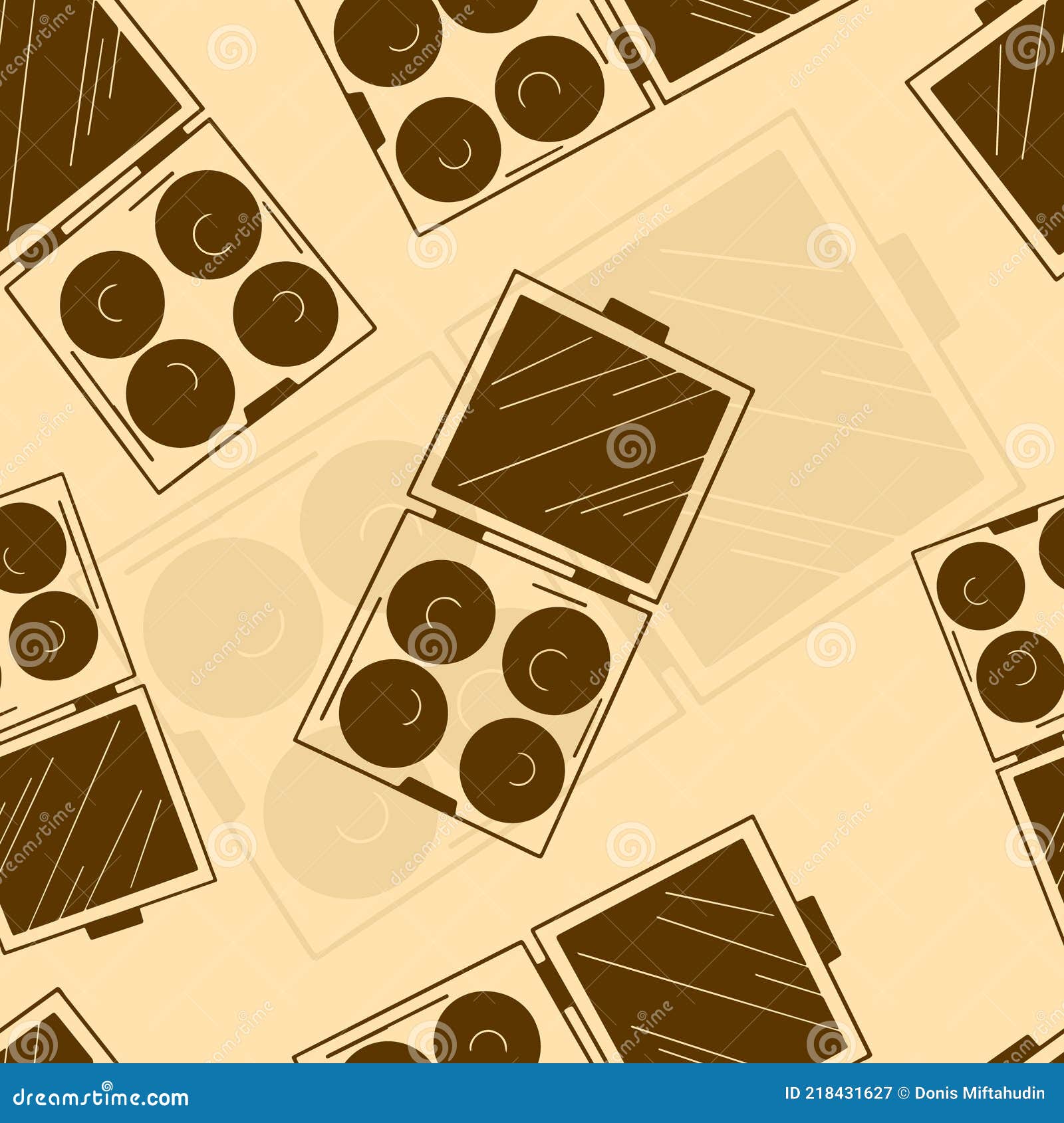 Makeup Seamless Pattern stock vector. Illustration of beauty - 218431627