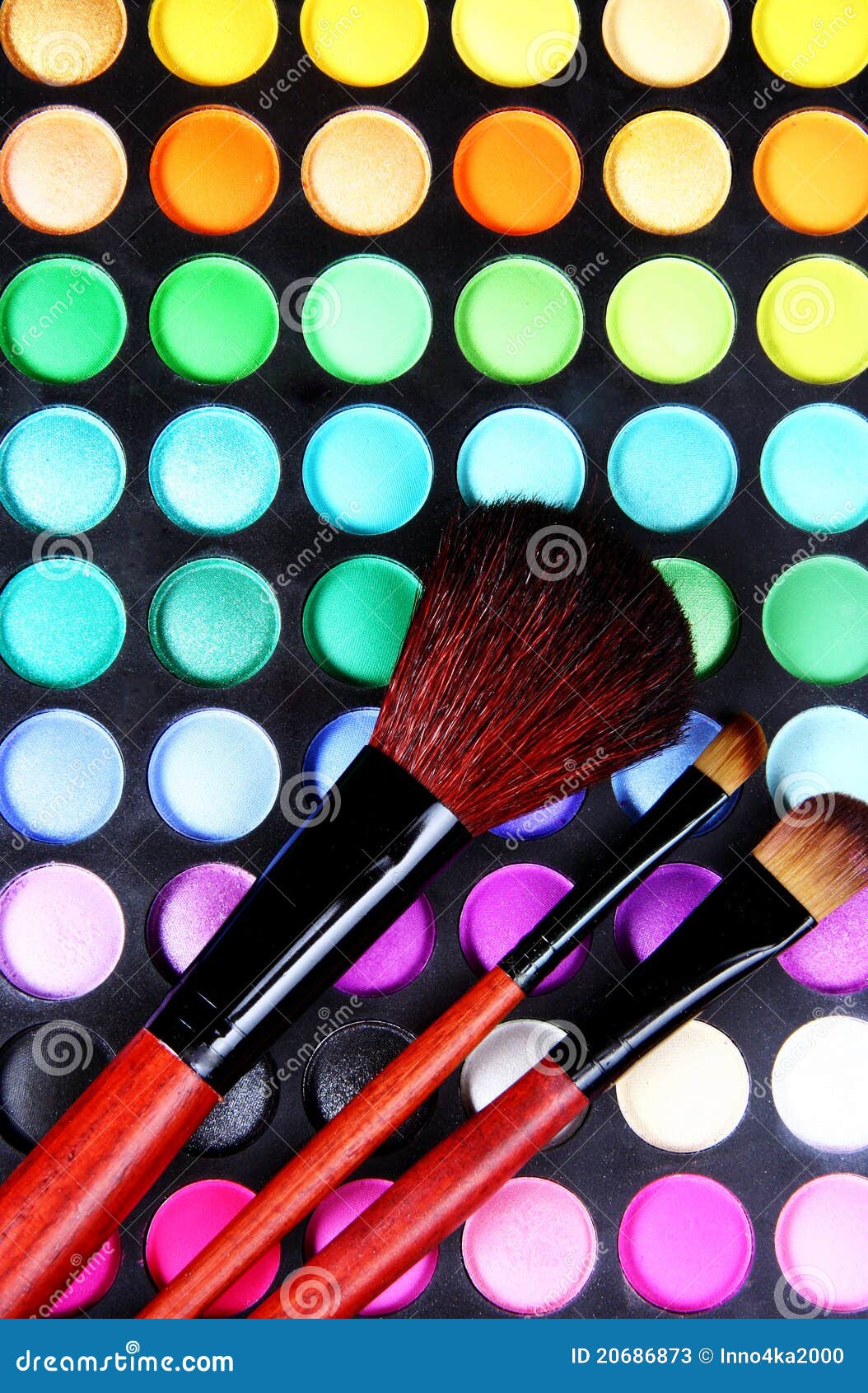 Makeup set stock image. Image of cosmetics, objects, applicator - 20686873