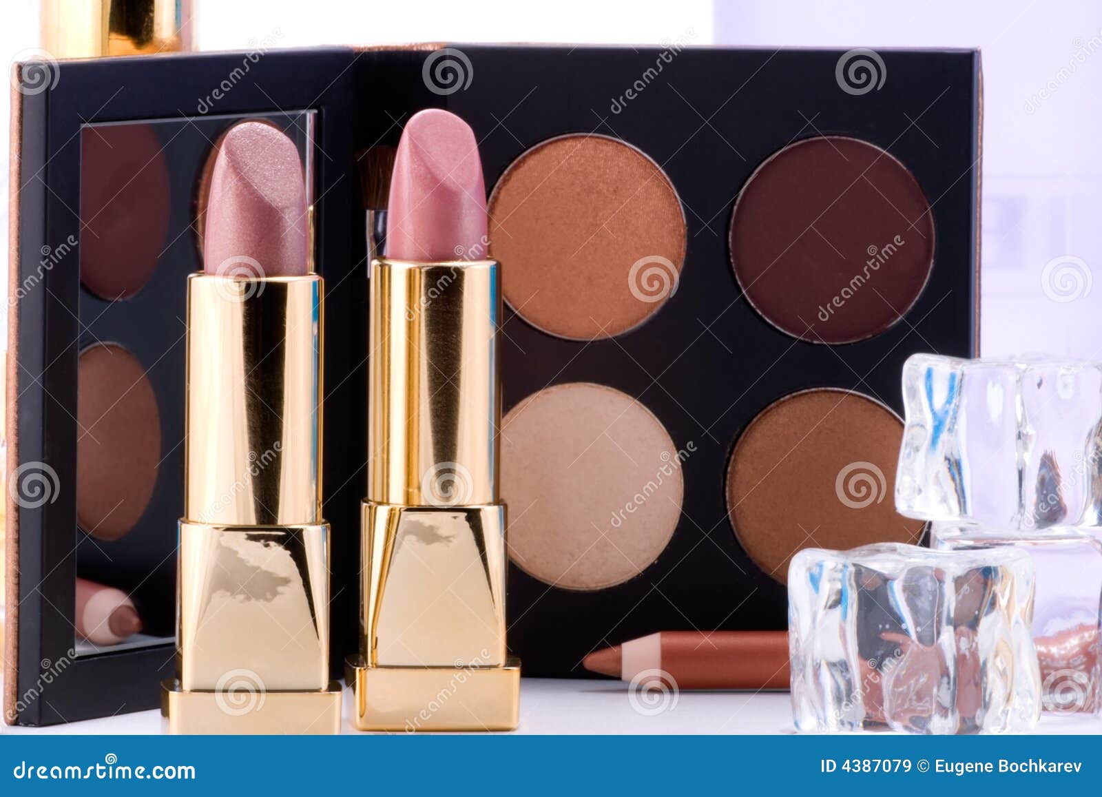 Makeup set stock image. Image of beauty, brush, palette - 4387079