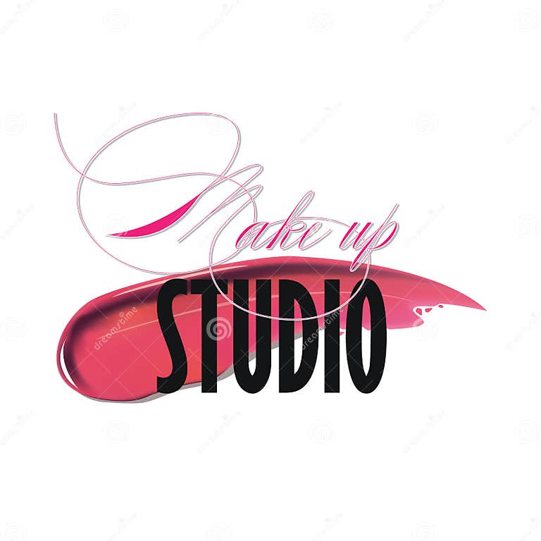 Makeup Studio Logo Design Template. Vector Logotype Layout Stock Vector ...