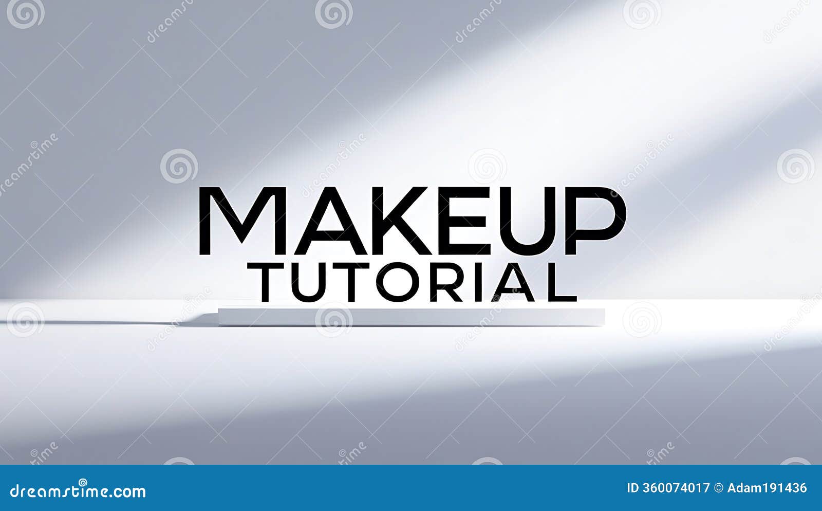 Makeup Tutorial Text - Learn Makeup Techniques Stock Illustration ...