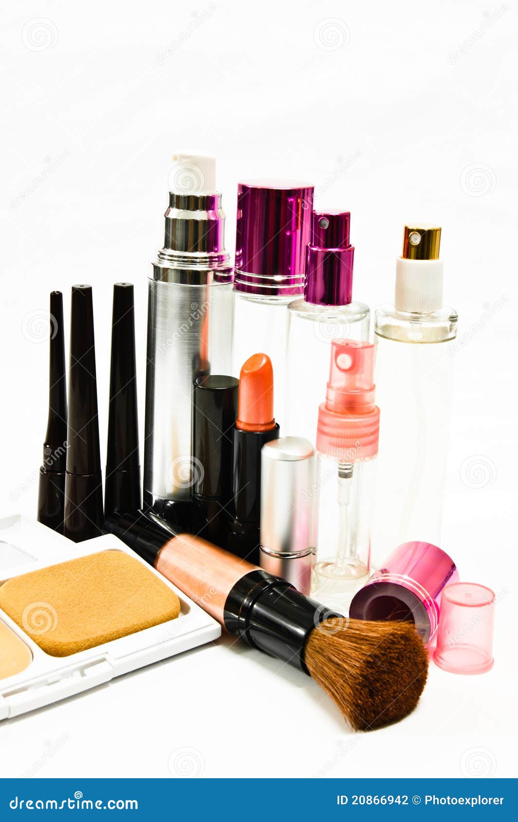 Makeup of vivid color stock photo. Image of cosmetic - 20866942